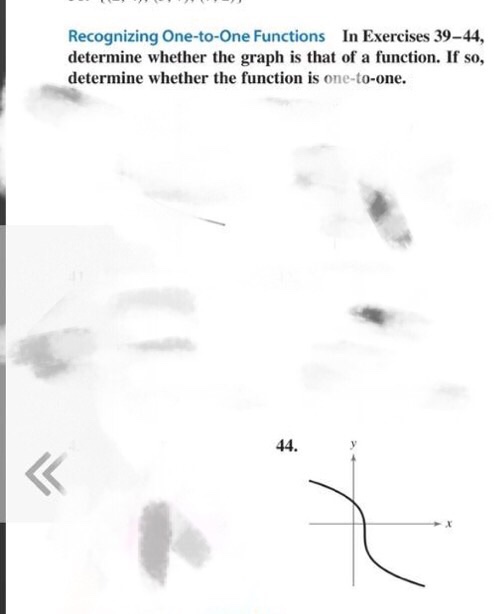Solved Recognizing One-to-One Functions In Exercises 39 | Chegg.com