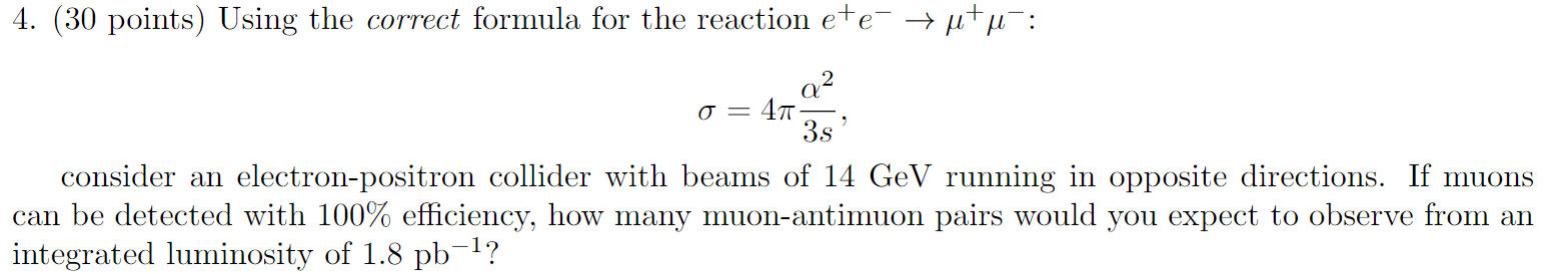 Solved 4. (30 points) Using the correct formula for the | Chegg.com