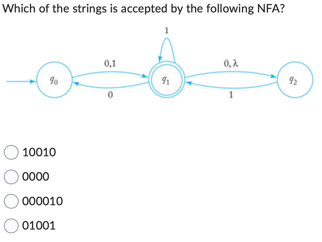 Solved Which of the strings is accepted by the following | Chegg.com