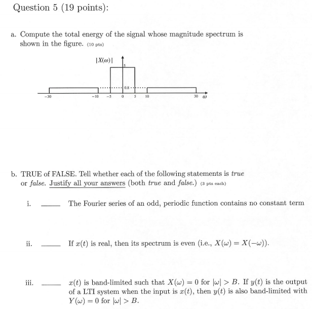Solved Question 5 (19 points): a. Compute the total energy | Chegg.com