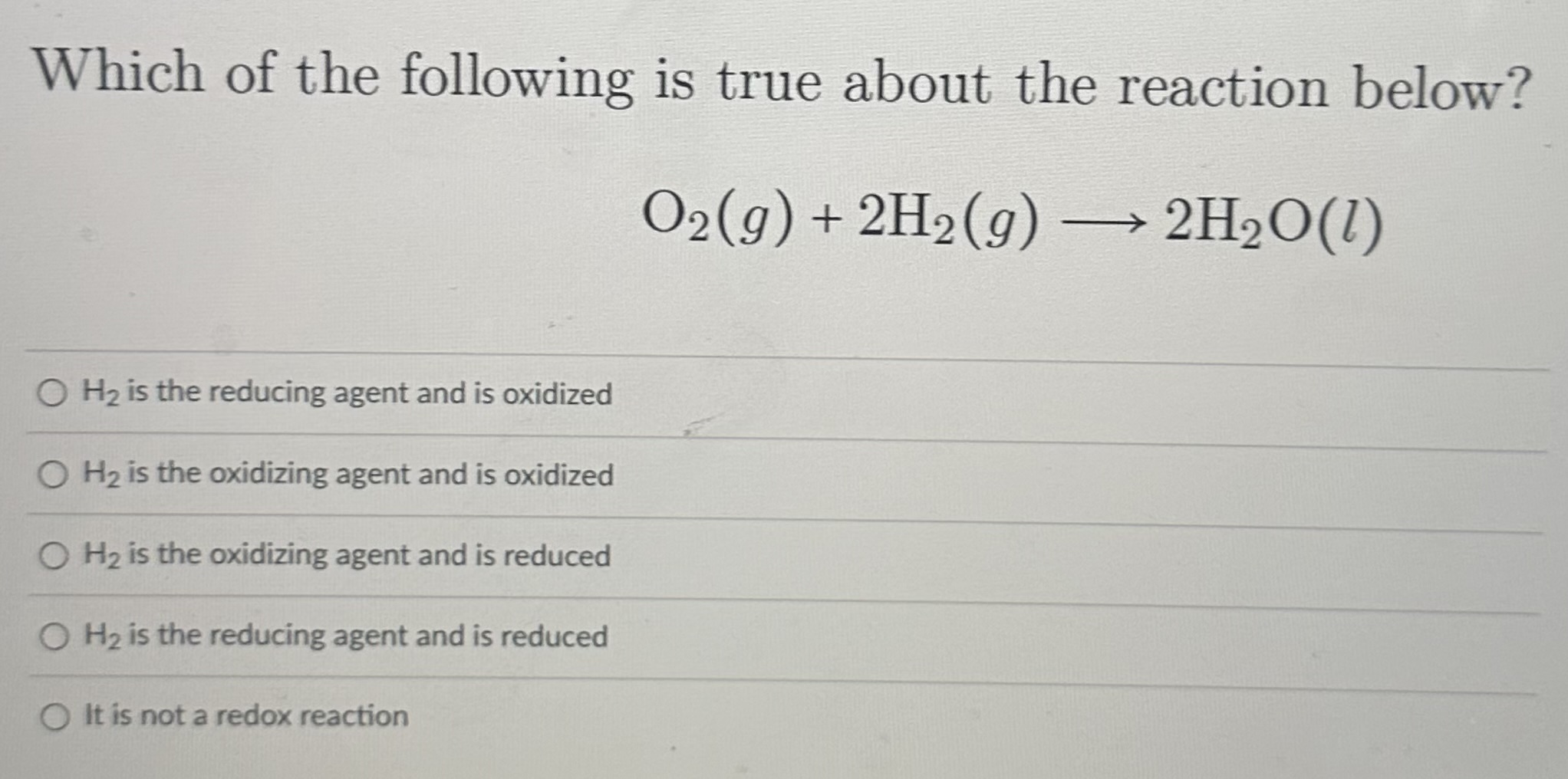 Solved Which of the following is true about the reaction | Chegg.com