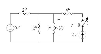 Solved In the following circuit calculate Vo(t) for t>0 | Chegg.com