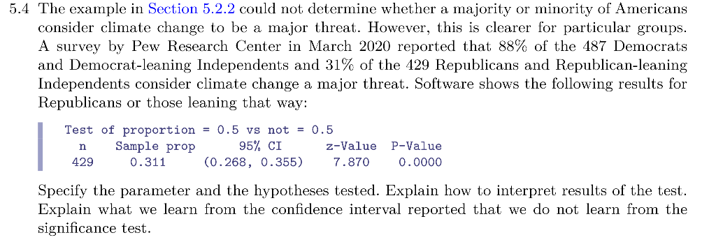 Solved .4 The example in Section 5.2 .2 could not determine | Chegg.com