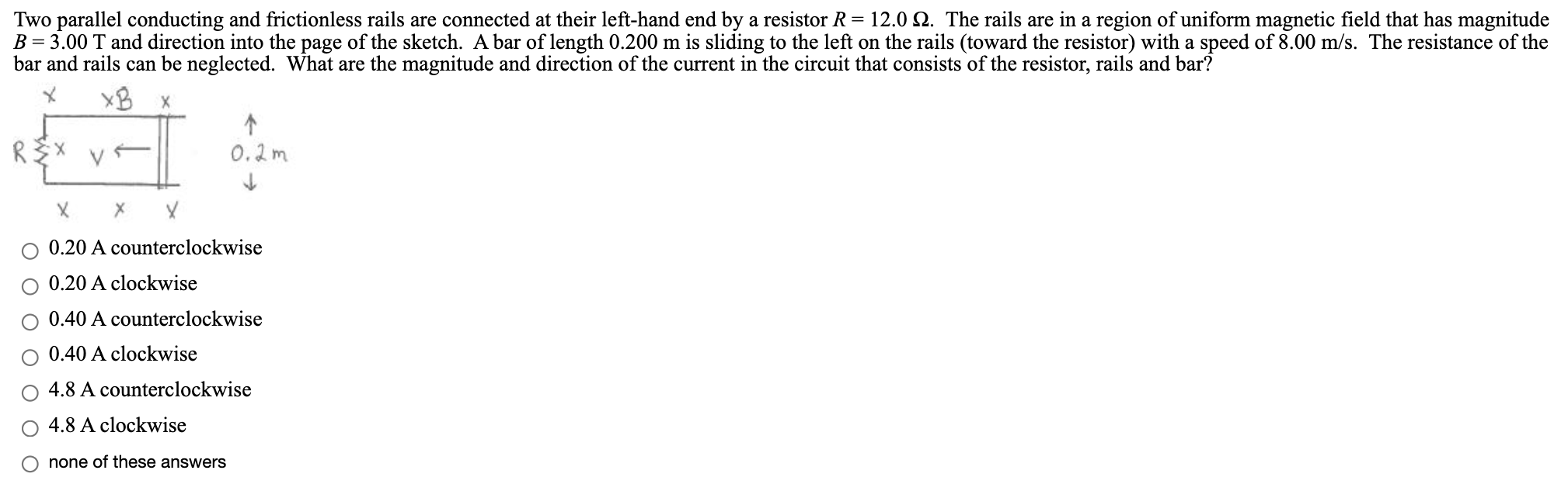 Solved Two parallel conducting and frictionless rails are | Chegg.com