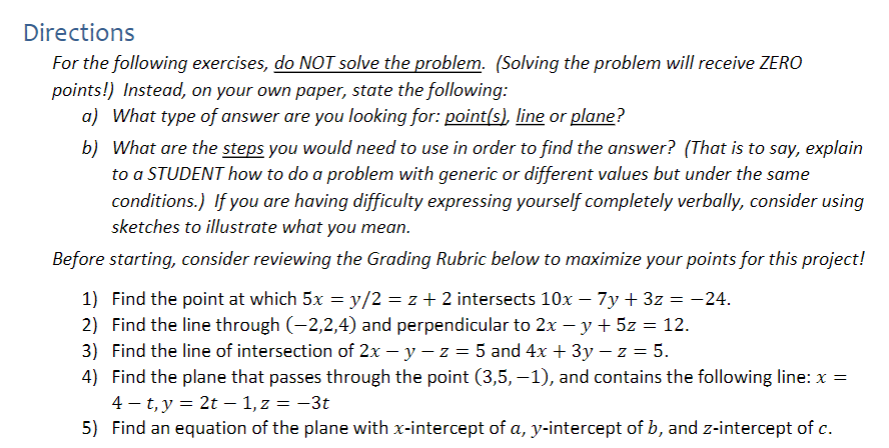 Solved Directions For the following exercises, do NOT solve | Chegg.com
