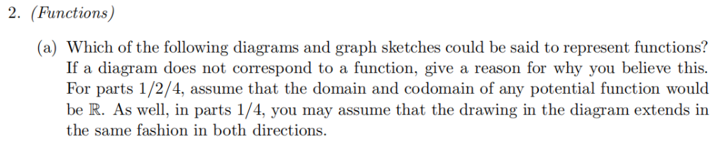 Solved 2. (Functions) (a) Which of the following diagrams | Chegg.com