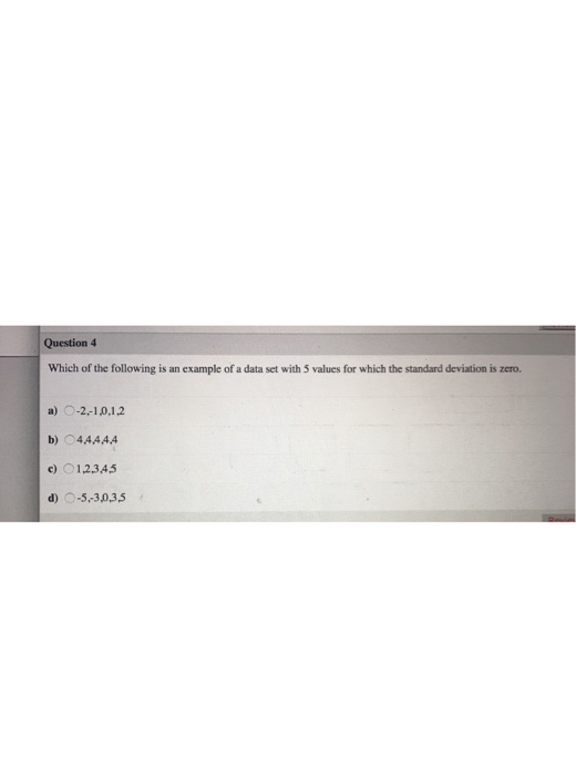 Solved Which of the following is an example of a data set | Chegg.com