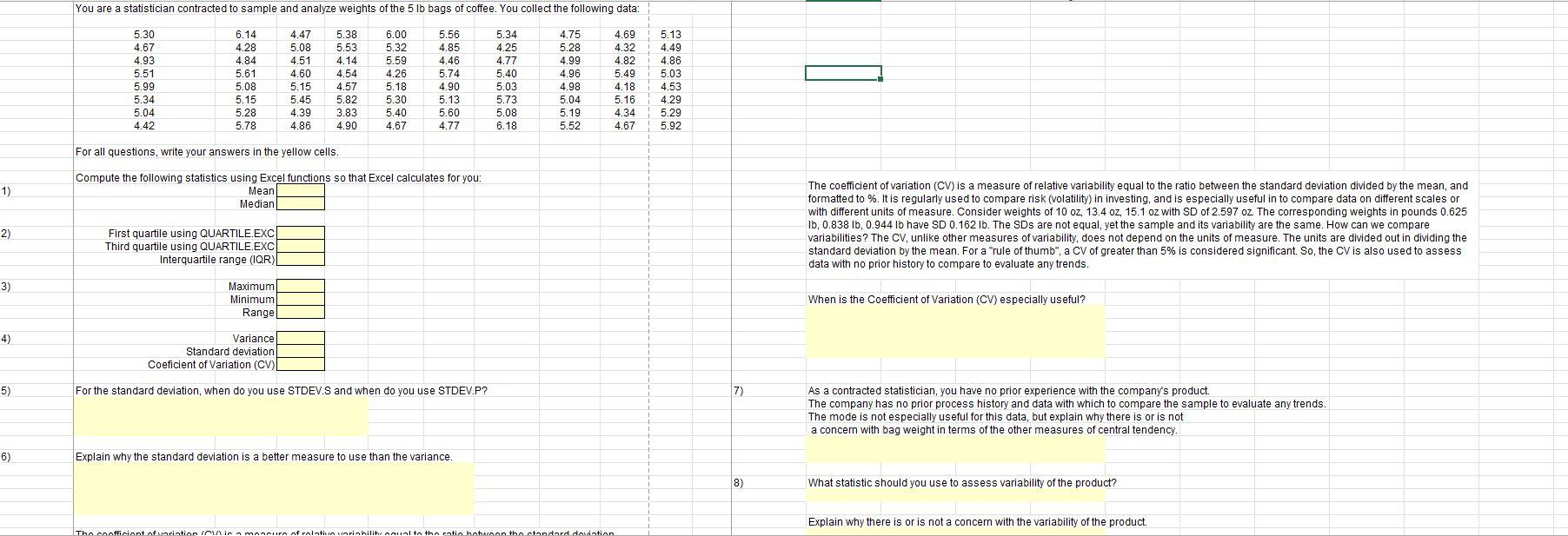 Solved Can you please in detail complete the excel | Chegg.com