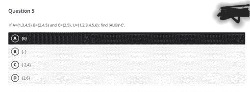 Solved A=(1,3,4,5)B=(2,4,5) and C=(2,5), | Chegg.com