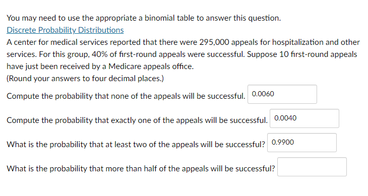 Solved You may need to use the appropriate a binomial table | Chegg.com