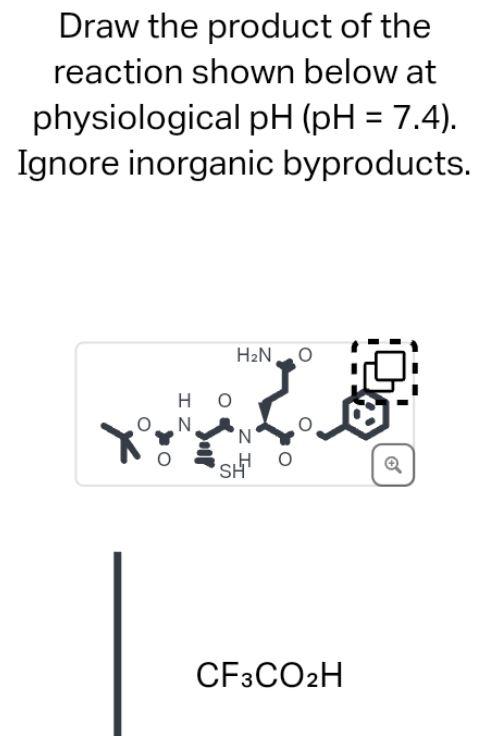 Solved Draw the product of the reaction shown below at | Chegg.com