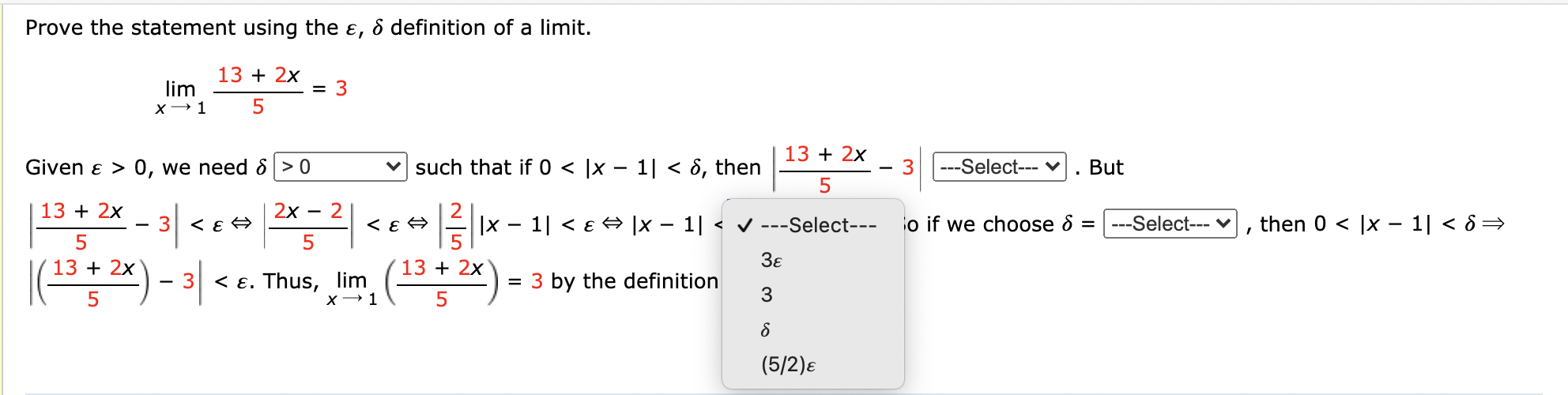 Solved Prove the statement using the e, s definition of a | Chegg.com