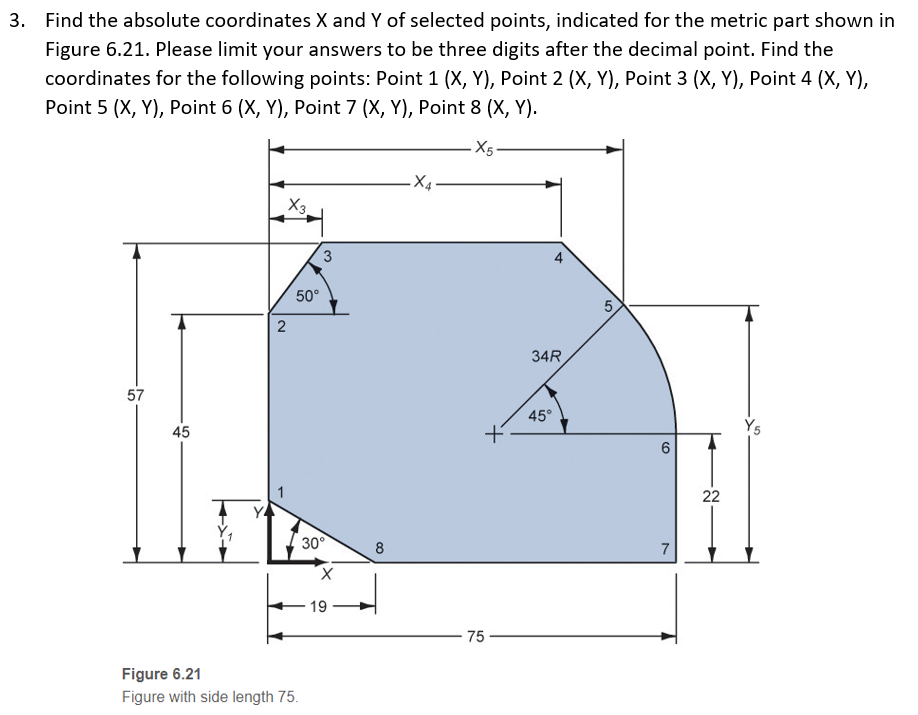 Solved Find the absolute coordinates X and Y of selected | Chegg.com