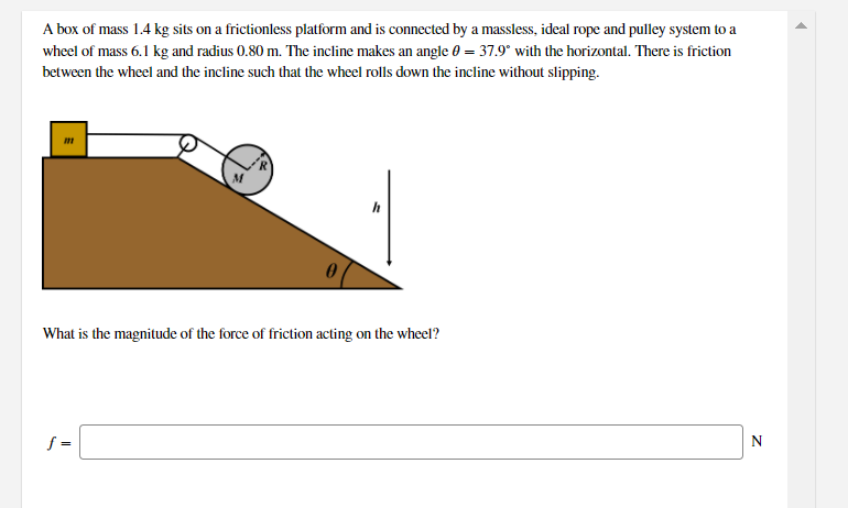 Solved A box of mass 1.4 kg sits on a frictionless platform | Chegg.com