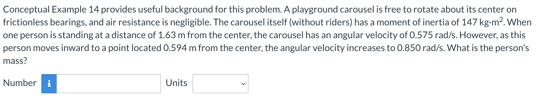 Solved Conceptual Example 14 provides useful background for | Chegg.com