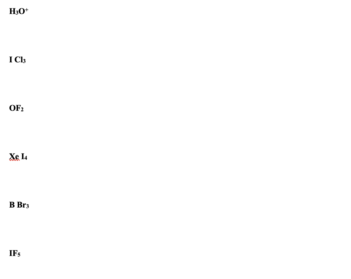 Solved Draw the lewis structure and determine the molecular | Chegg.com