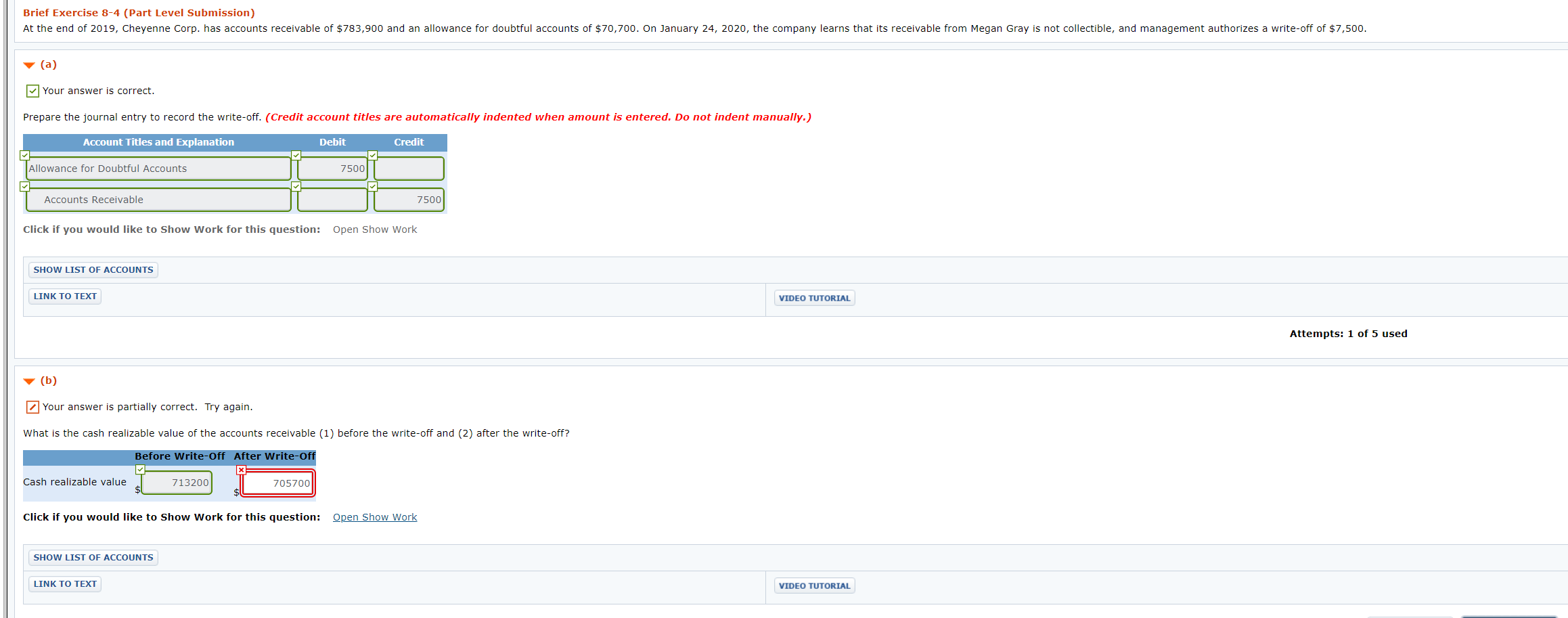 Solved Problem 8-3A (Part Level Submission) Presented below | Chegg.com