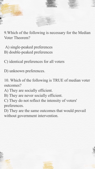 Solved 9.Which of the following is necessary for the Median | Chegg.com