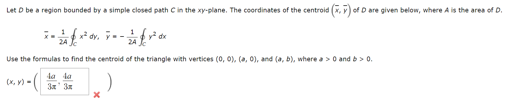 Solved Let D be a region bounded by a simple closed path C | Chegg.com