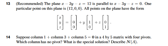 Solved Suppose column 1 + column 3 + column 5 = 0 in a 4 by | Chegg.com