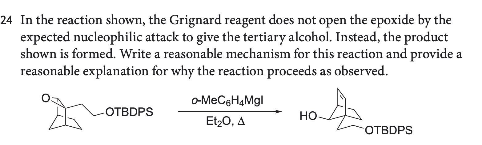Solved 24 In the reaction shown, the Grignard reagent does | Chegg.com