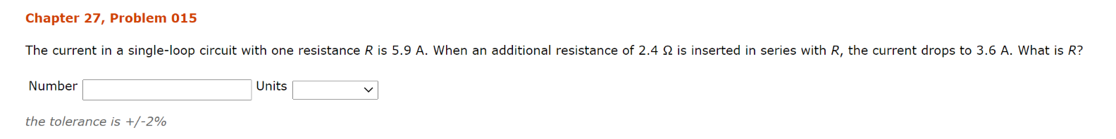 Solved Chapter 27, Problem 015 The current in a single-loop | Chegg.com
