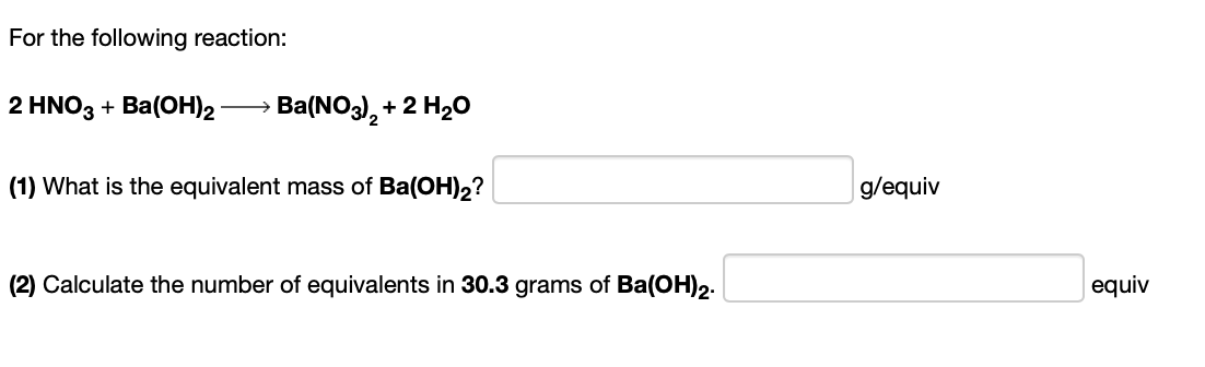 Solved For the following reaction: \\[ 2 | Chegg.com