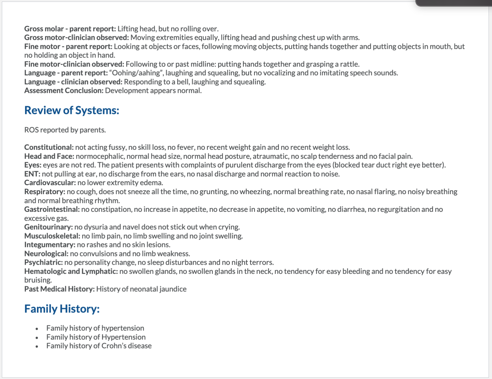 Solved Read through the following office visit note and | Chegg.com