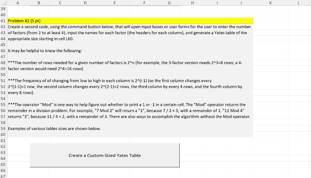 Solved Create a second code, using the command button below, | Chegg.com