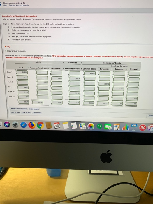 Solved Kimmel, Accounting,Ge Exercise 3-14 (Part Level | Chegg.com
