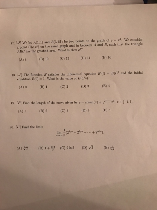 Solved Calculus Problems 1. Every function f is continuous. | Chegg.com