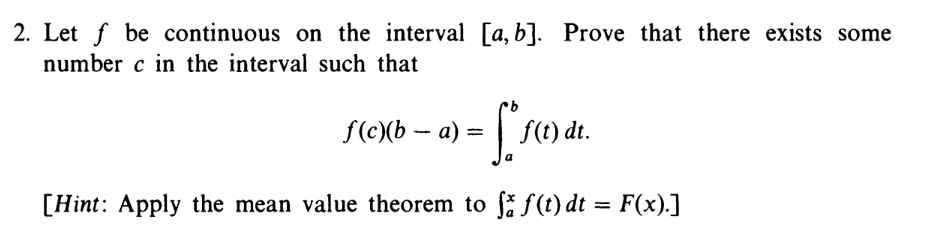 Solved Let f ﻿be continuous on the interval a,b. ﻿Prove that | Chegg.com
