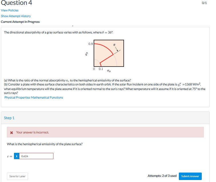 Solved Question 4 View Policies Show Attempt History Current | Chegg.com