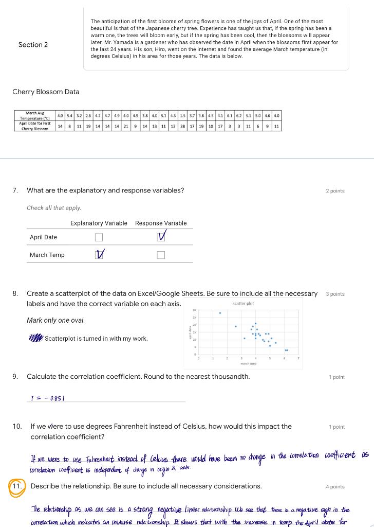 Solved The anticipation of the first blooms of spring | Chegg.com