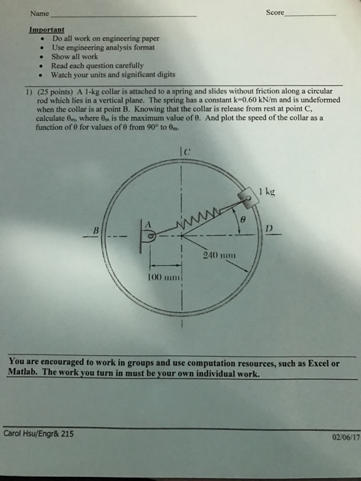 Solved Do all work on engineering paper Use engineering | Chegg.com