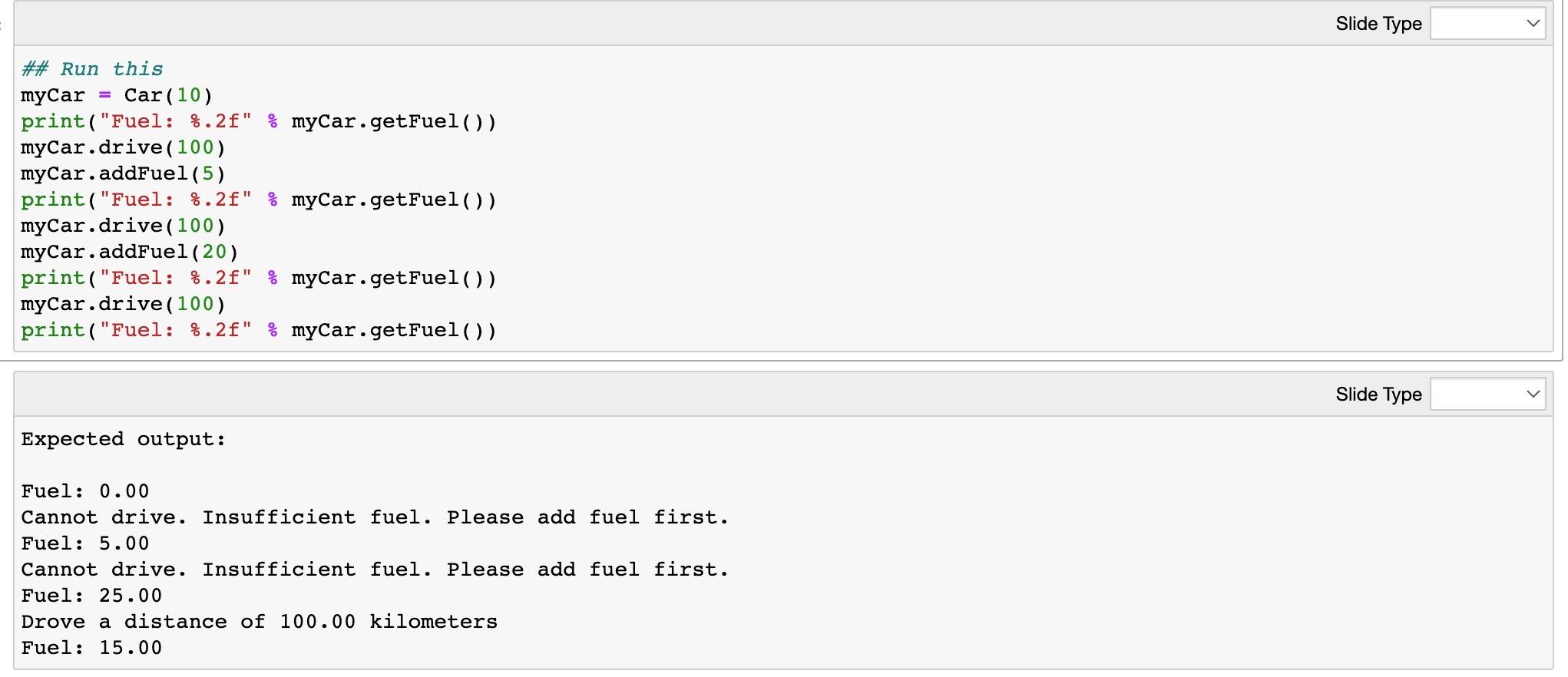 Solved Implement a class Car with the following properties. | Chegg.com