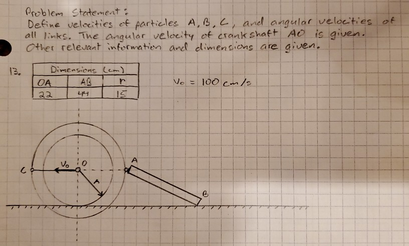 Solved of Problem Statement : Define velocities of particles | Chegg.com