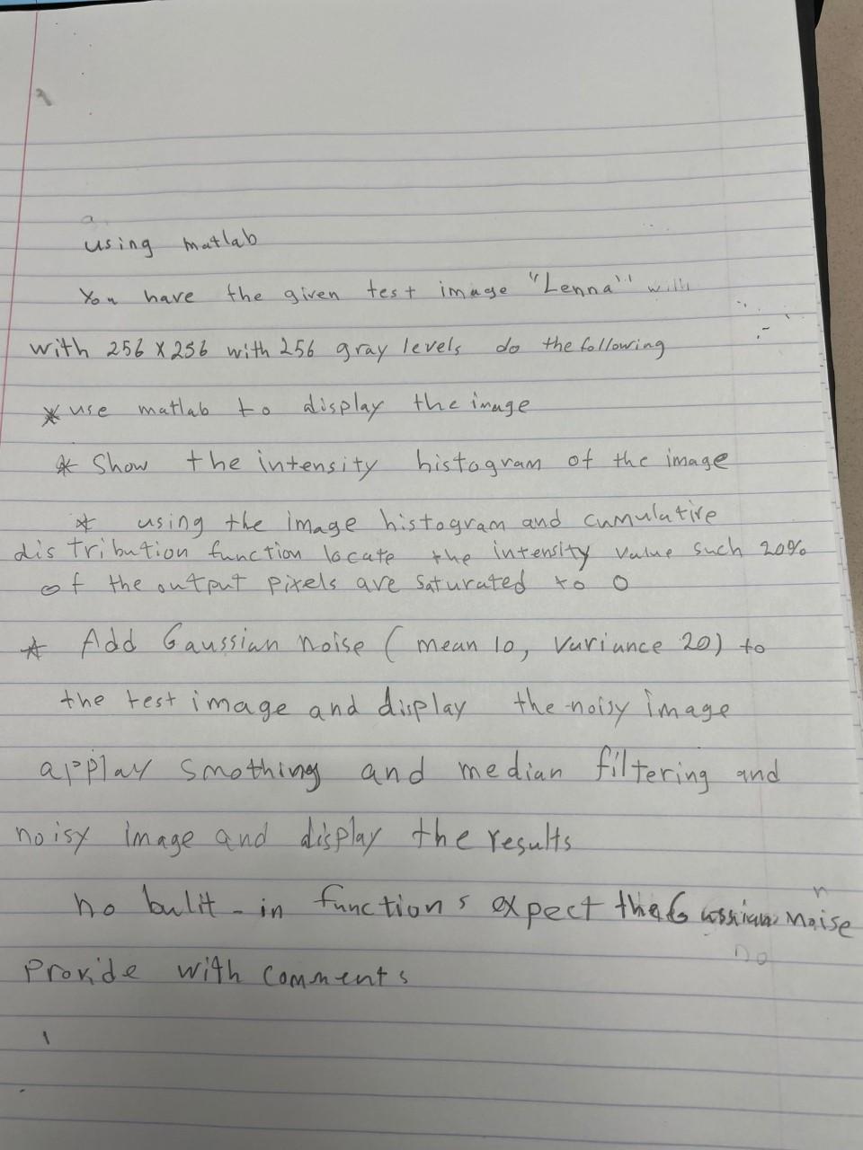 using Matlab You have the given test image "Lenna' | Chegg.com