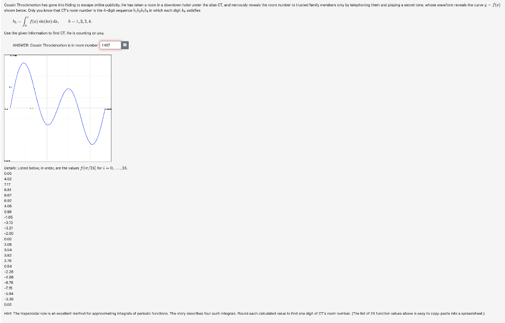 Solved shown below. Only you know that CT's room number is | Chegg.com