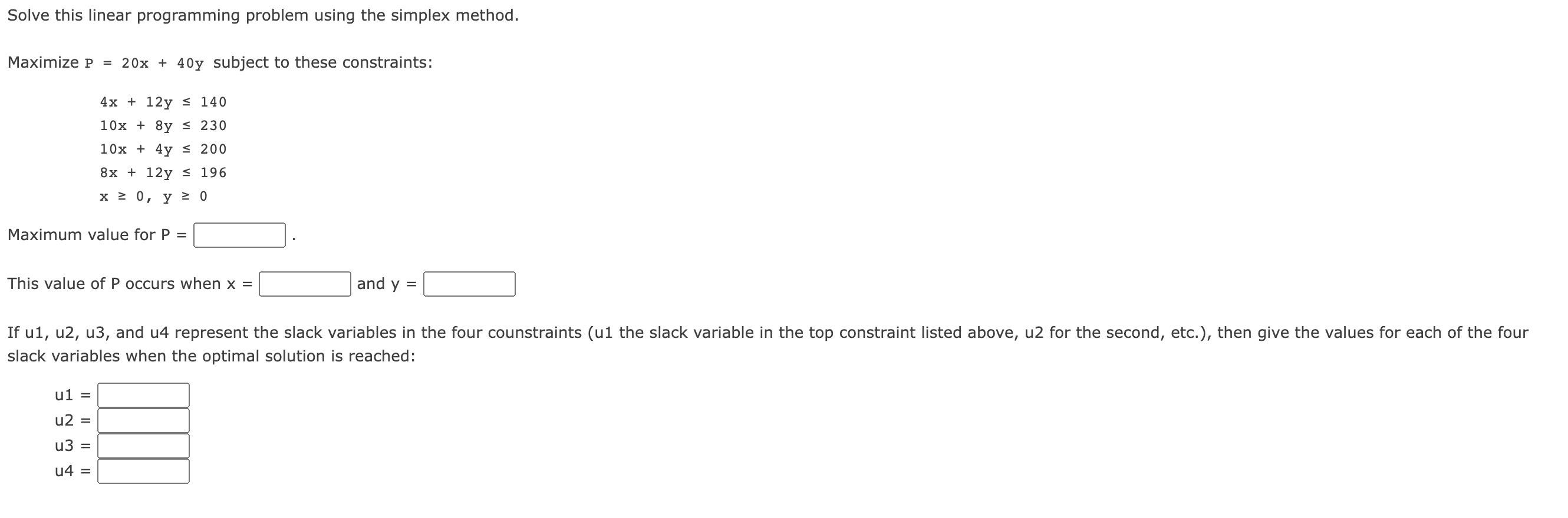 Solved Solve This Linear Programming Problem Using The 
