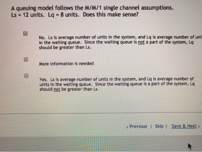 Solved A queuing model follows the M/M/1 single channel | Chegg.com