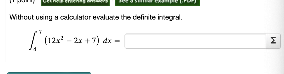 Solved Without using a calculator evaluate the definite | Chegg.com
