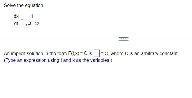 Solved Solve the equation. \\[ | Chegg.com