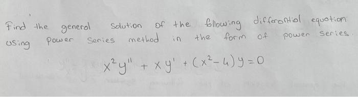 Solved Find the generol solution of the following | Chegg.com