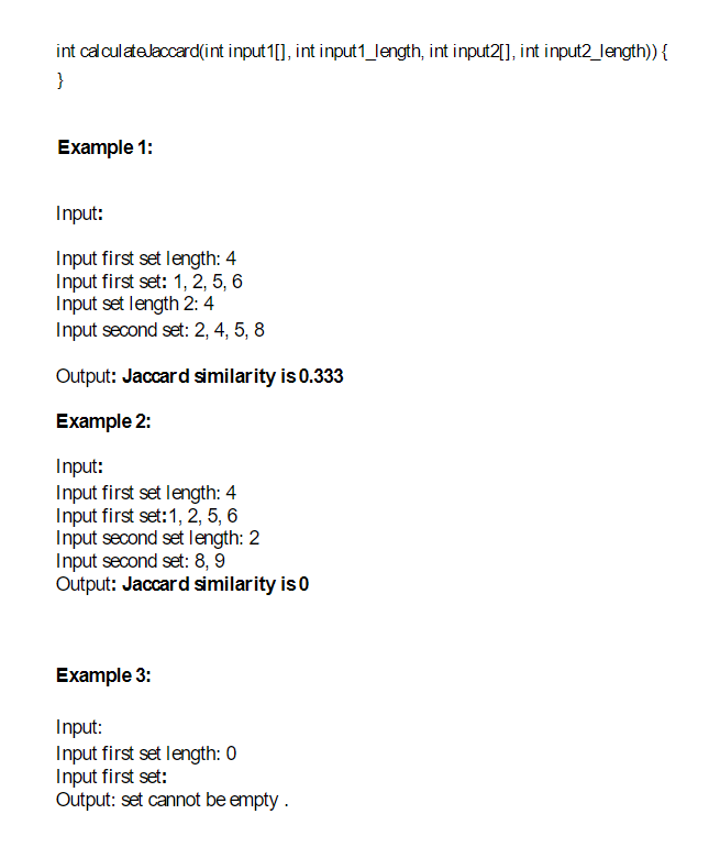 Solved 4. Jaccard Similarity (20 marks) Write a program to | Chegg.com
