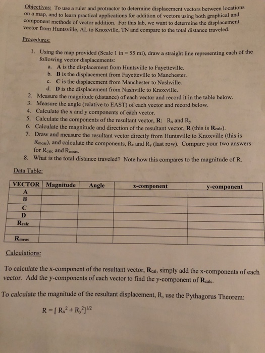 Obiectives: To use a ruler and protractor to | Chegg.com