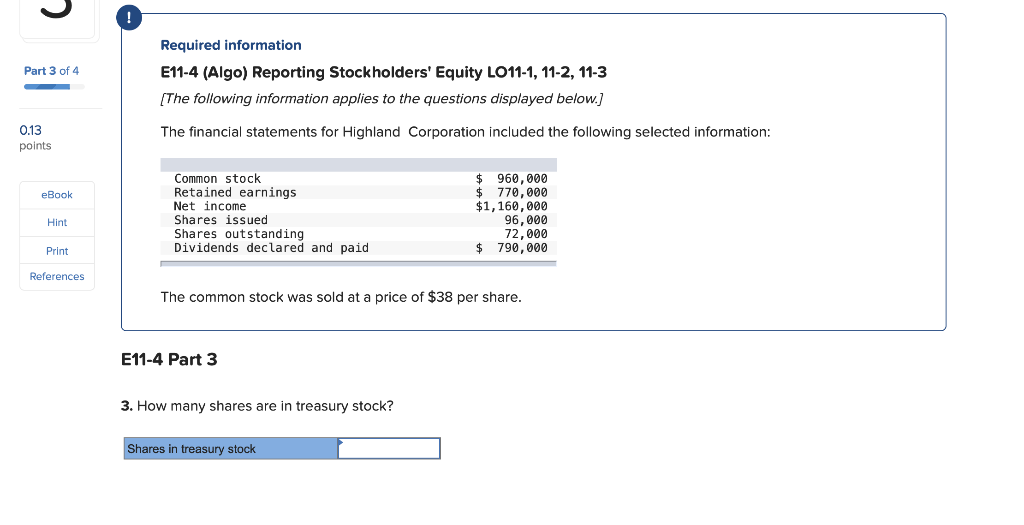 Solved Part 3 of 4 Required information E11-4 (Algo) | Chegg.com