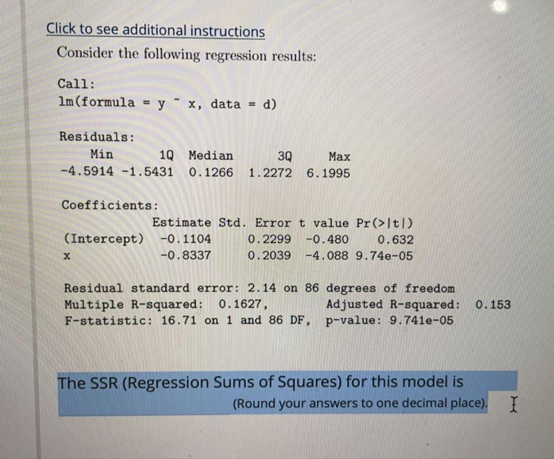 Solved Click to see additional instructions Consider the | Chegg.com
