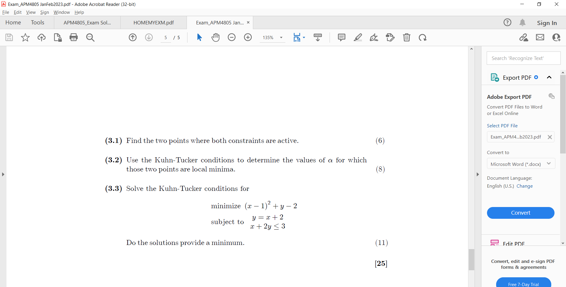 Exam_APM4805 JanFeb2023.pdf - Adobe Acrobat | Chegg.com