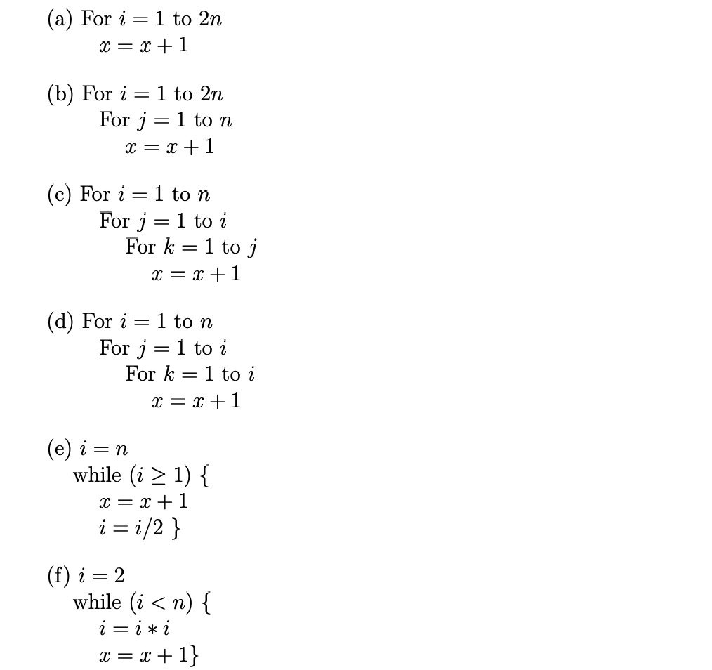Solved Express in the Θ notation for the number of times | Chegg.com